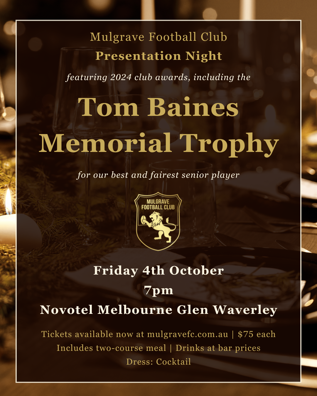 Presentation Night Tickets
